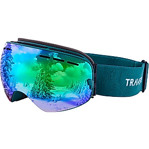 Retrospec G2 Ski and Snowboard Goggles for Men and Women, With Magnetic 100% UV Blocking, Anti-Scratch and Anti-Fog Lenses for Protection and Comfort One Size Fits Most