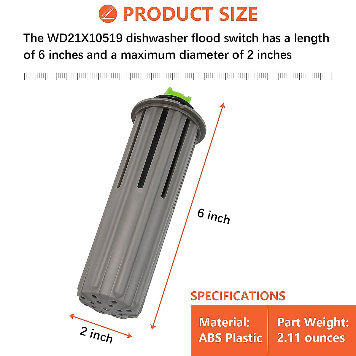 New Upgrade WD21X10519 GE Dishwasher Flood Switch Compatible gdt gdf series GE Appliance Switch Flood Asm Replacement WD21X10492 WD21X20204 3028650 PS8690623 AP5781465