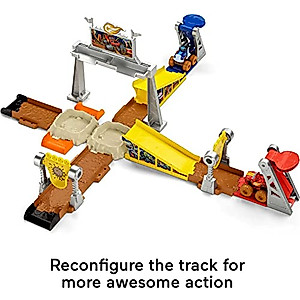 Fisher-Price Blaze and the Monster Machines Mud Pit Race Track Playset with 2 Toy Trucks & Slime