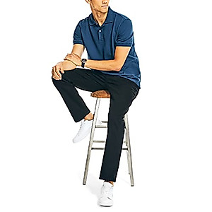 Nautica mens Nautica Vintage Straight Stretch Denim Jeans, Black Ink, 32 US