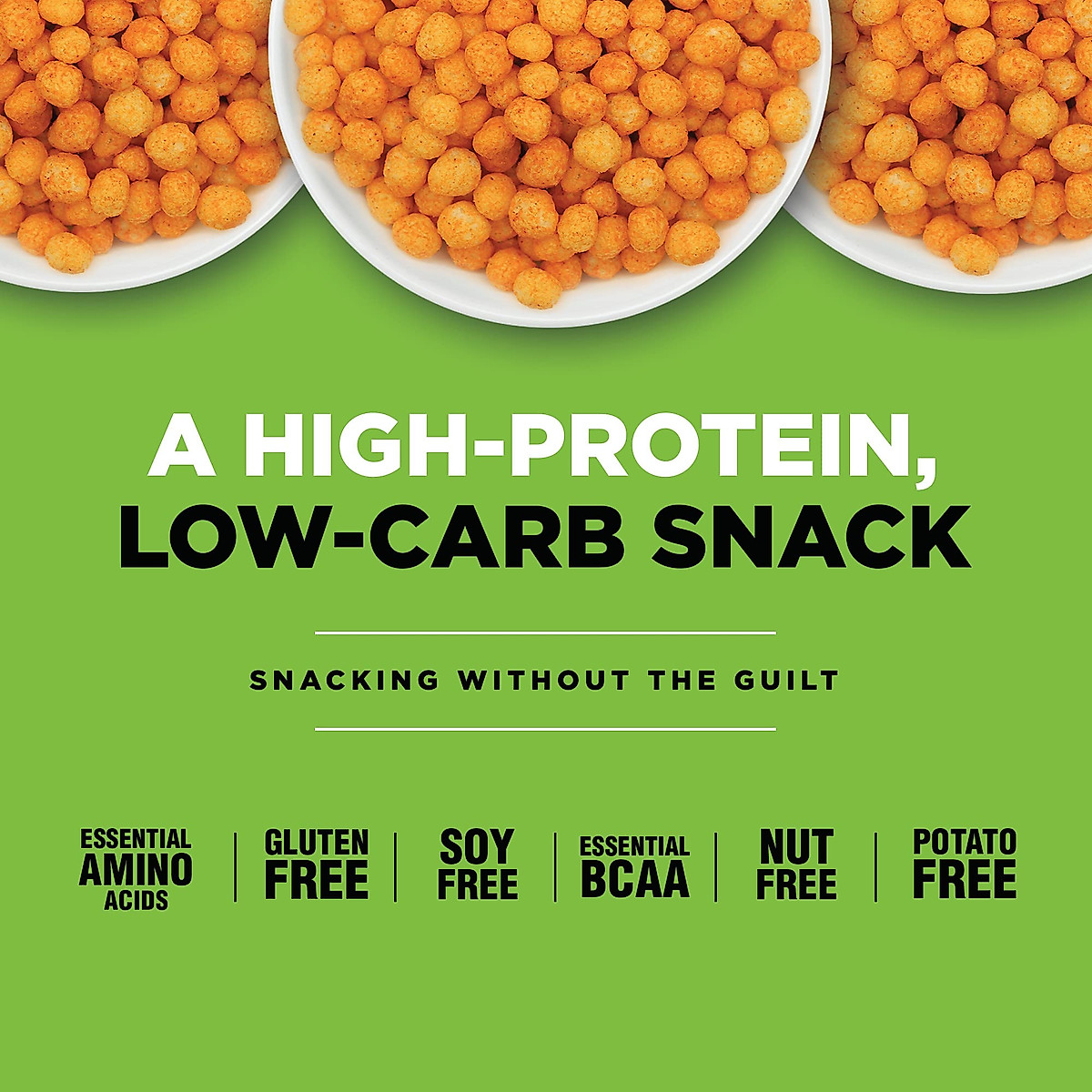 Twin Peaks Low Carb, Keto Friendly Protein Puffs, Jalapeno Cheddar (300g, 21g Protein, 2g Carbs)