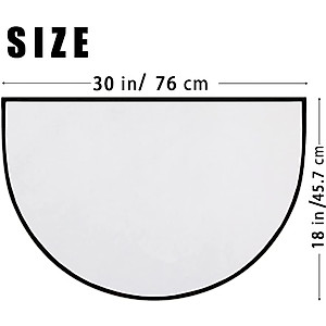 Wellqcdt Dog Paw Print Water Green Indoor Half Round Doormat Durable Welcome Front Door Mats Entryway Rugs Non-Slip Absorbent Area Rugs Resist Dirt Carpet for Room Decor 18x30 Inch