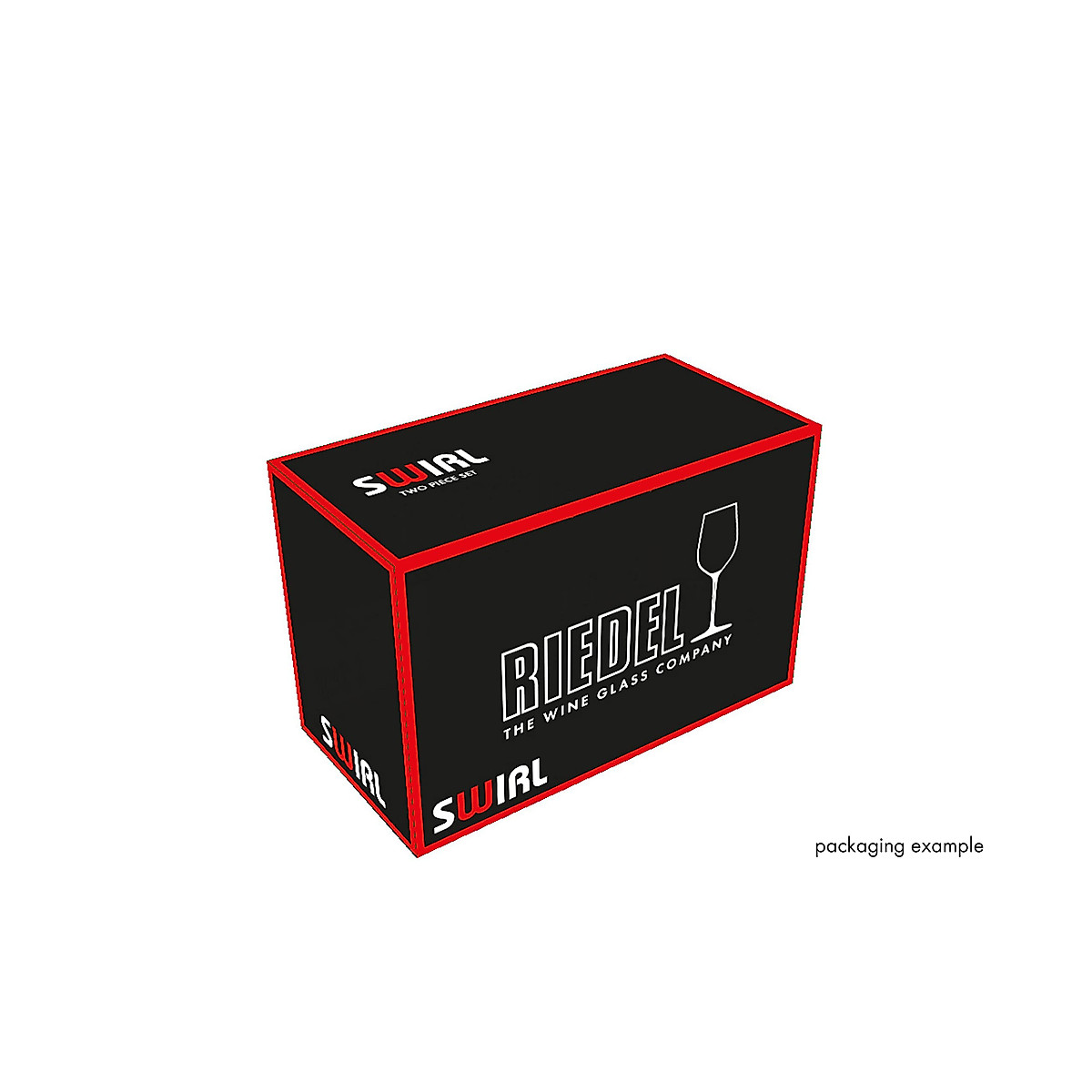 Riedel Swirl Wine Glass, 2 Count (Pack of 1), Clear