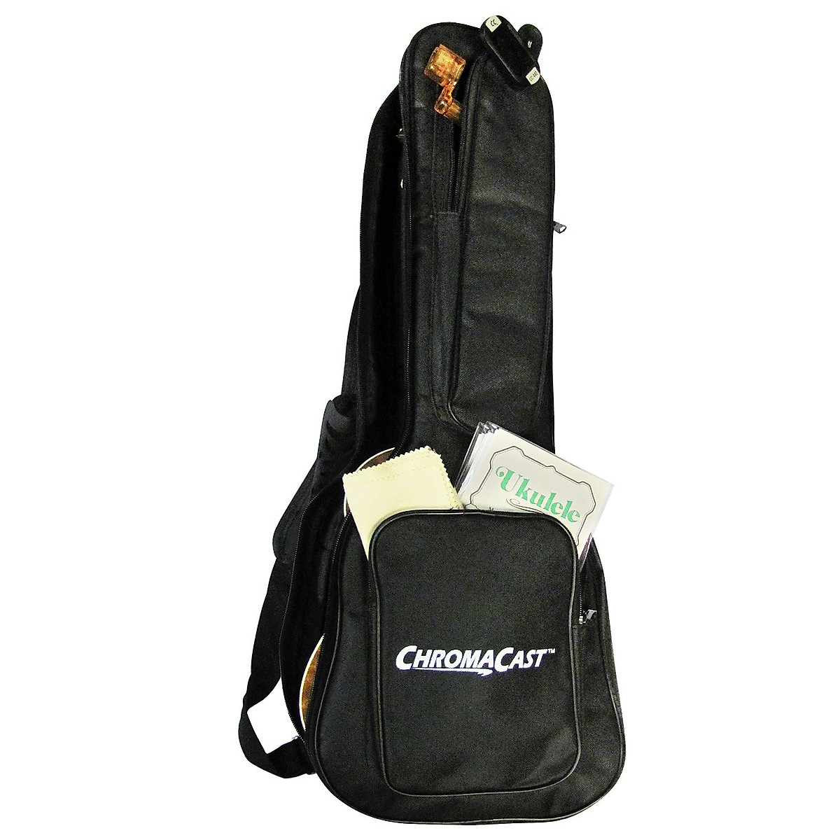 ChromaCast, 4-String Case, Soprano Size Ukulele Gig Bag w 10 Mil Padding (CC-SUPB