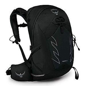 Osprey Tempest 20L Women's Hiking Backpack with Hipbelt, Stealth Black, WM/L