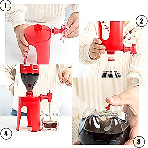 Beverage Dispenser/Drink Dispenser for Carbonated Drinks/Coca Cola/Sprite, Party Drink Dispenser/Drink Tool Mini Upside Down Drinking Fountains