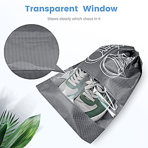 7 Pack Portable Travel Shoe Bag, Waterproof Shoe Bag for Gym,Travel,Space-saving Dust-proof Storage Bag with Rope for Men and Women