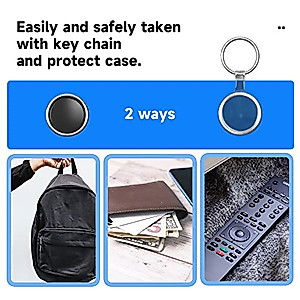 Smart Bluetooth Key Finder - 1 Pack Black, Item Finder with Protective Case and Key Chain, for Wallet, Car Keys, Pet Collars