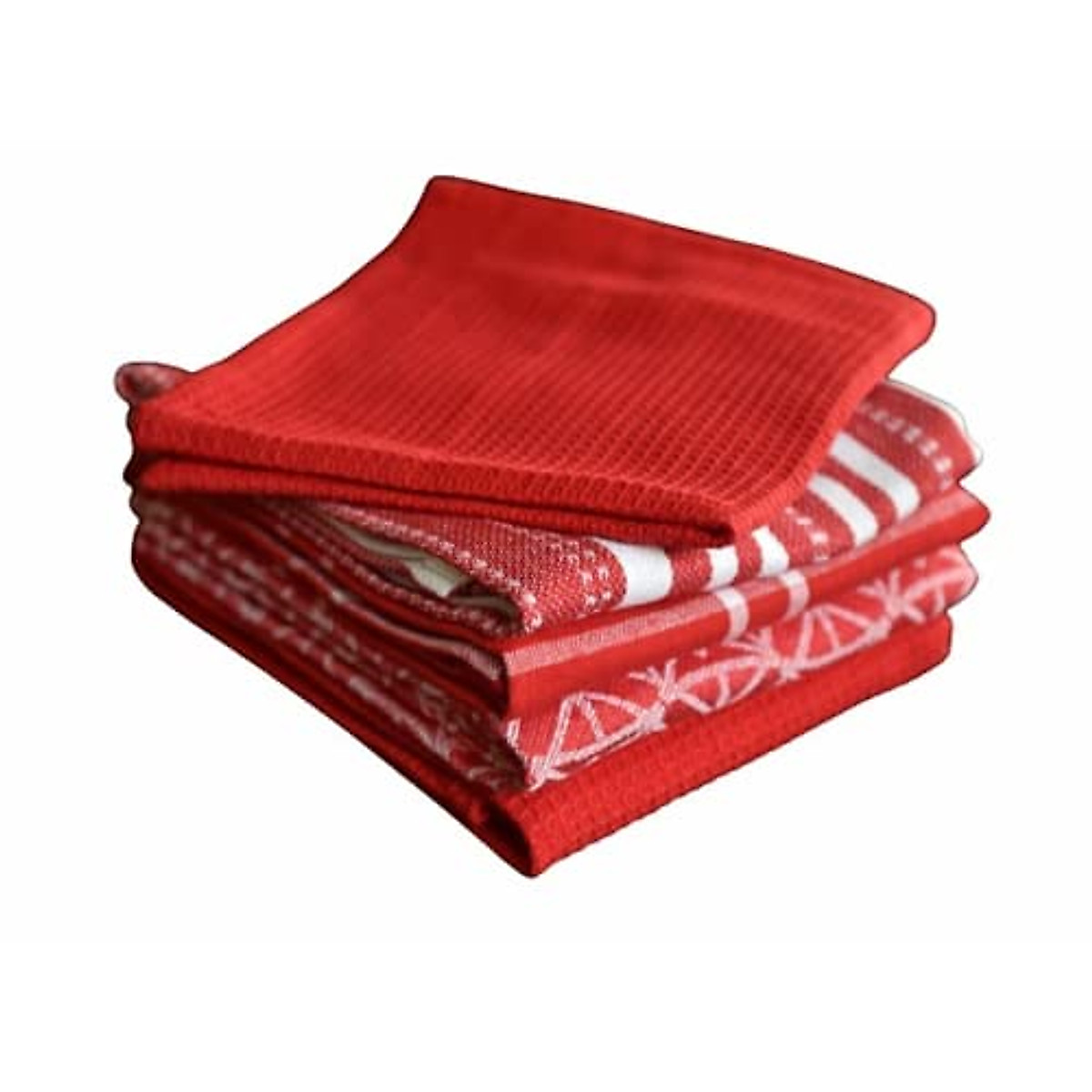 Yourtablecloth Dishtowels Set of 5 (Red)