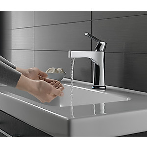 Delta Faucet 574T-DST, Chrome Zura Single Handle Centerset Lavatory Faucet with Touch2O.xt Technology