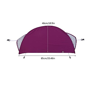Baby Infant Stroller Sun Shade Canopy UV Protection Rays Easy Installing Sunshade Cover Awning Pushchair Universal Sunblock Strollers for Baby Prams and Buggies, Purple(Only Includes Awning)