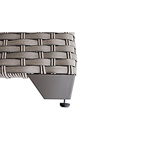 TK Classics Florence 7 Piece Outdoor Wicker Patio Furniture Set, Navy