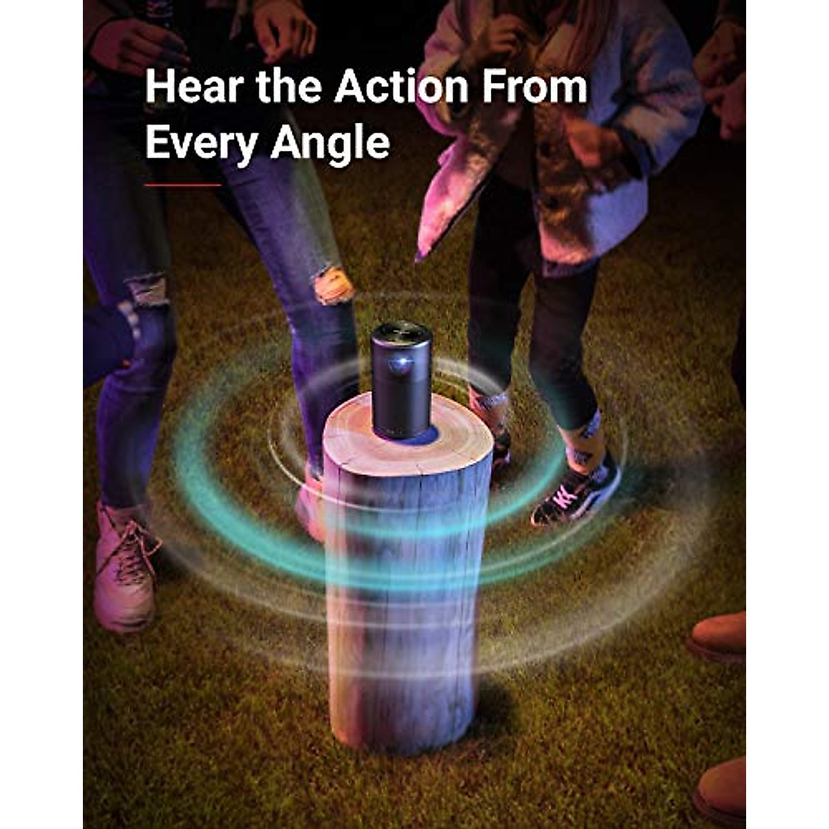  Nebula Capsule, by Anker, Smart Portable Wi-Fi Mini Projector, 100 ANSI lm Pocket Cinema, DLP, 360° Speaker, 100" Picture, 4-Hour Video Playtime, and App-Watch Anywhere (Renewed) 