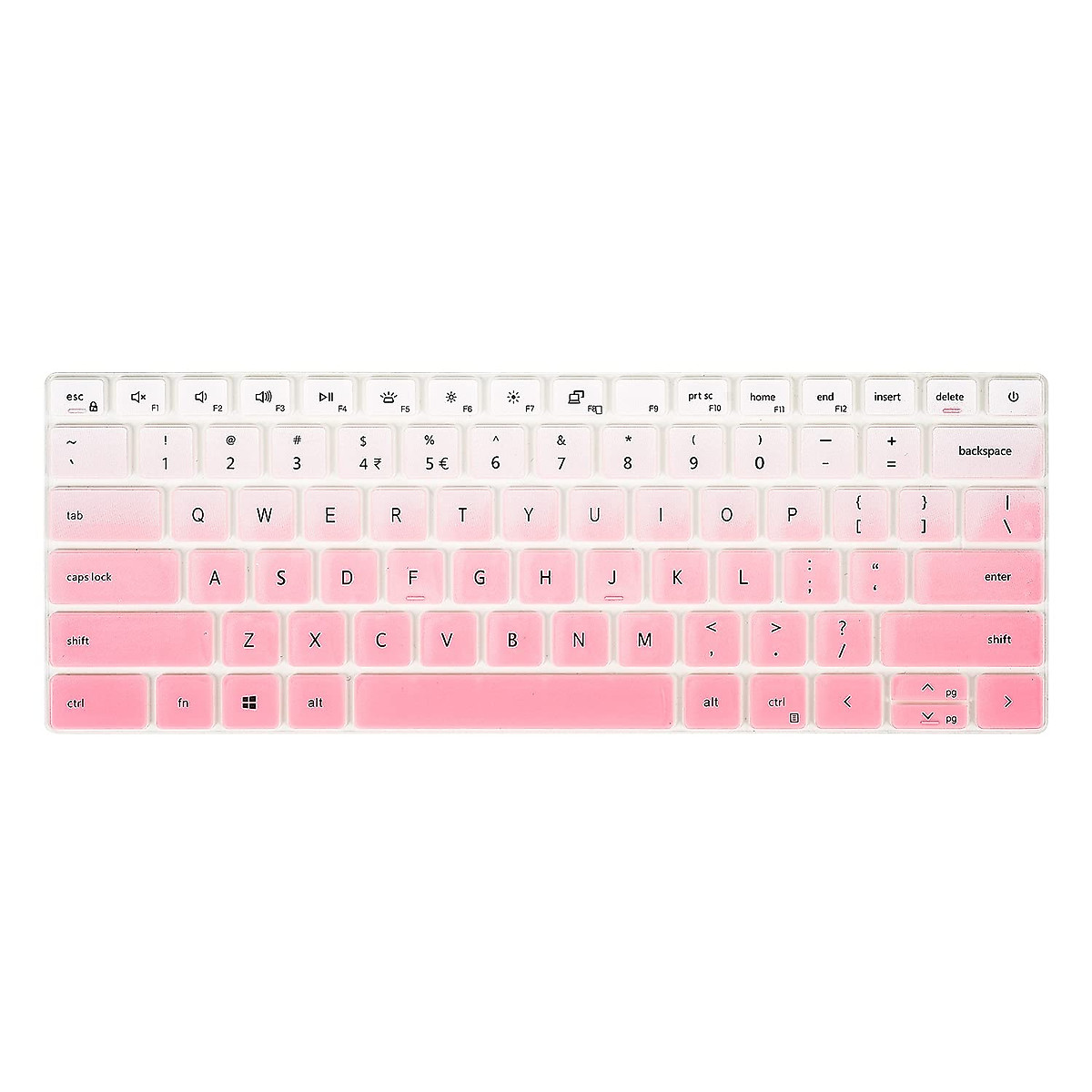 Keyboard Cover for 2023 Dell Inspiron 16 5620 5625 5630 5635 7620 7630 7635 / Inspiron 14 5430 5410 5415 5418 5420 5425 7415 7420 7425 7430 7435 / Dell Inspiron 13 5310 5320 -Ombre Pink