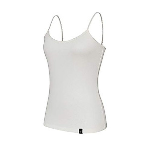 Terramar Women's Thermasilk Pointelle Camisole, Natural, Medium