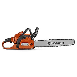 Husqvarna 450 Rancher Gas Chainsaw, 50.2-cc 3.2-HP, 2-Cycle X-Torq Engine, 18 Inch Chainsaw with Automatic Oiler, For Tree Pruning, Yard Cleanups and Firewood Cutting