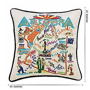 Catstudio Arizona Embroidered Decorative Throw Pillow