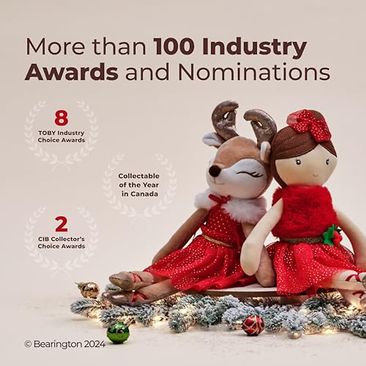 Bearington Flurry the Holiday Penguin Stuffed Animal, 7 Inch Christmas Plush, Ideal Christmas Penguin Gift for Toddlers, Kids & Teens