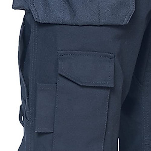 Caterpillar Men's Trademark Work Pants Built from Tough Canvas Fabric with Cargo Space, Classic Fit, Navy, 30W x 30L