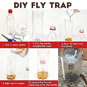 300g Fly Trap Refill, Reusable Fly Bait, 10 * 30g Fly Magnet Bait Refill Killer, Attractant for Ranch Fly Traps Outdoor