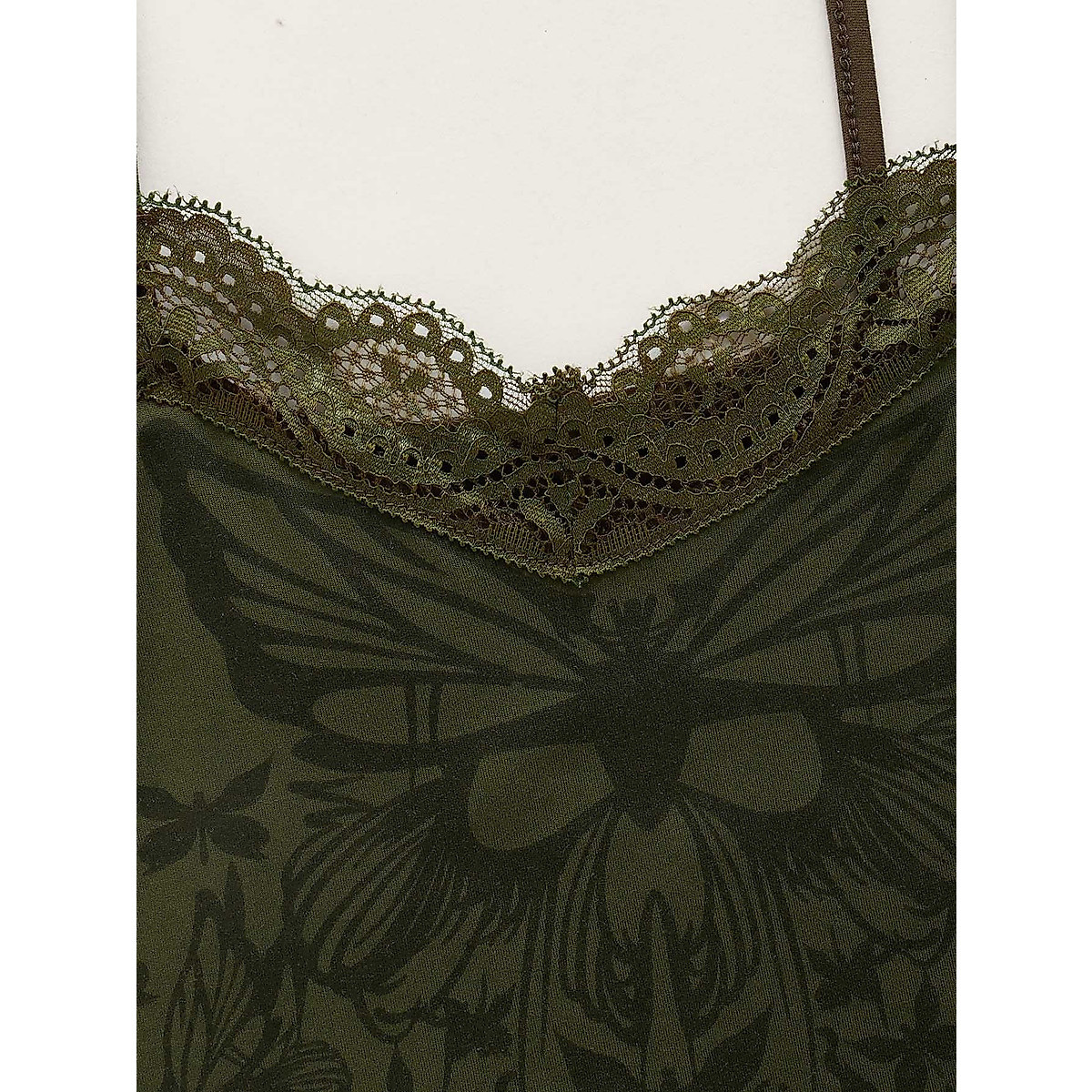 SOLY HUX Women's Y2k Gothic Lace Trim Cami Crop Top Sleeveless Sexy Tank Tops Camisole Clubwear Outfit Solid Green M