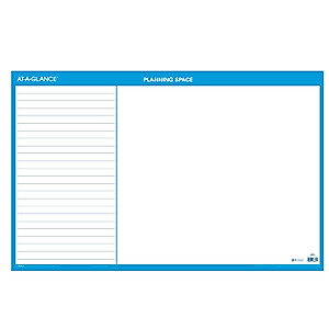 AT-A-GLANCE 2024 Erasable Calendar, Dry Erase Wall Planner, 36" x 24", Large, Horizontal, Reversible for Planning Space" (PM2002824)