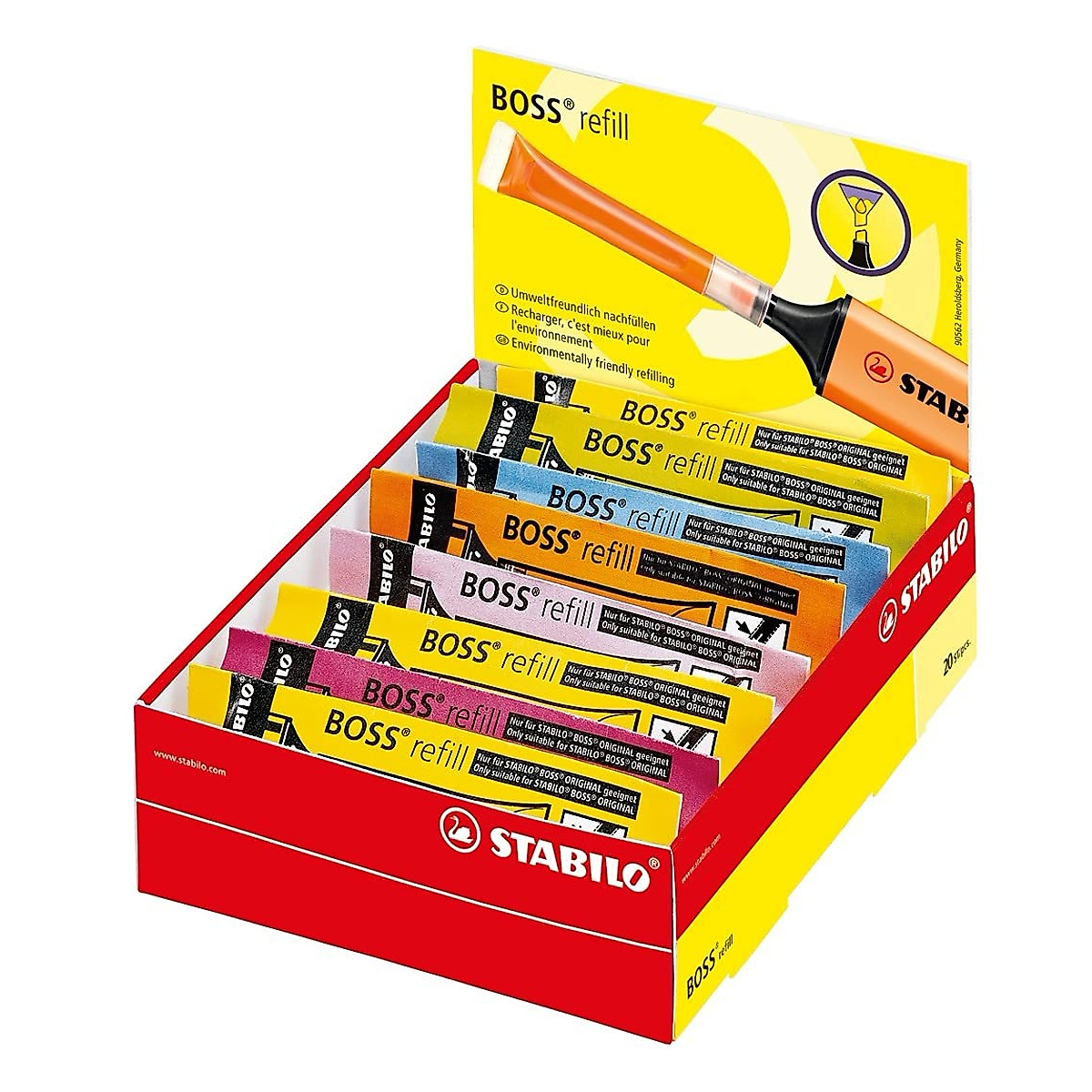 STABILO Boss Refill 9 Clr Asst (070)