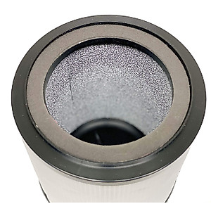 Nispira 5-Speed 4-in-1 True HEPA Filter Replacement Compatible with SilverOnyx 16" Air Purifier Model 8541832765 with Ionizer and UVC Sanitizer 500 sq ft. 1 Pack