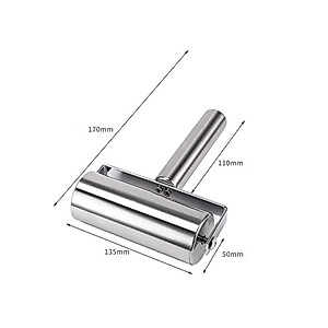 DOITOOL Pizza Roller Stainless Steel Baking Rolling Pin Dough Roller for Pizza Pasta Pastry Bread