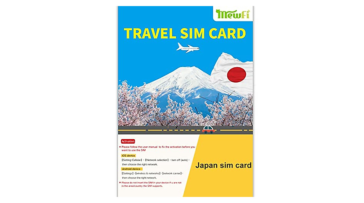 Japan SIM Card 30 Days 3GB - High-Speed 4G Prepaid for Unlocked Phones