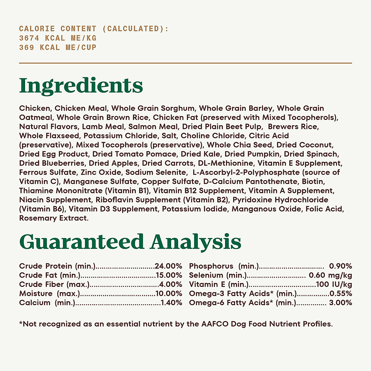 Nutro Ultra Adult Dry Dog Food with a Trio of Proteins from Chicken, Lamb and Salmon, 24 lb. Bag