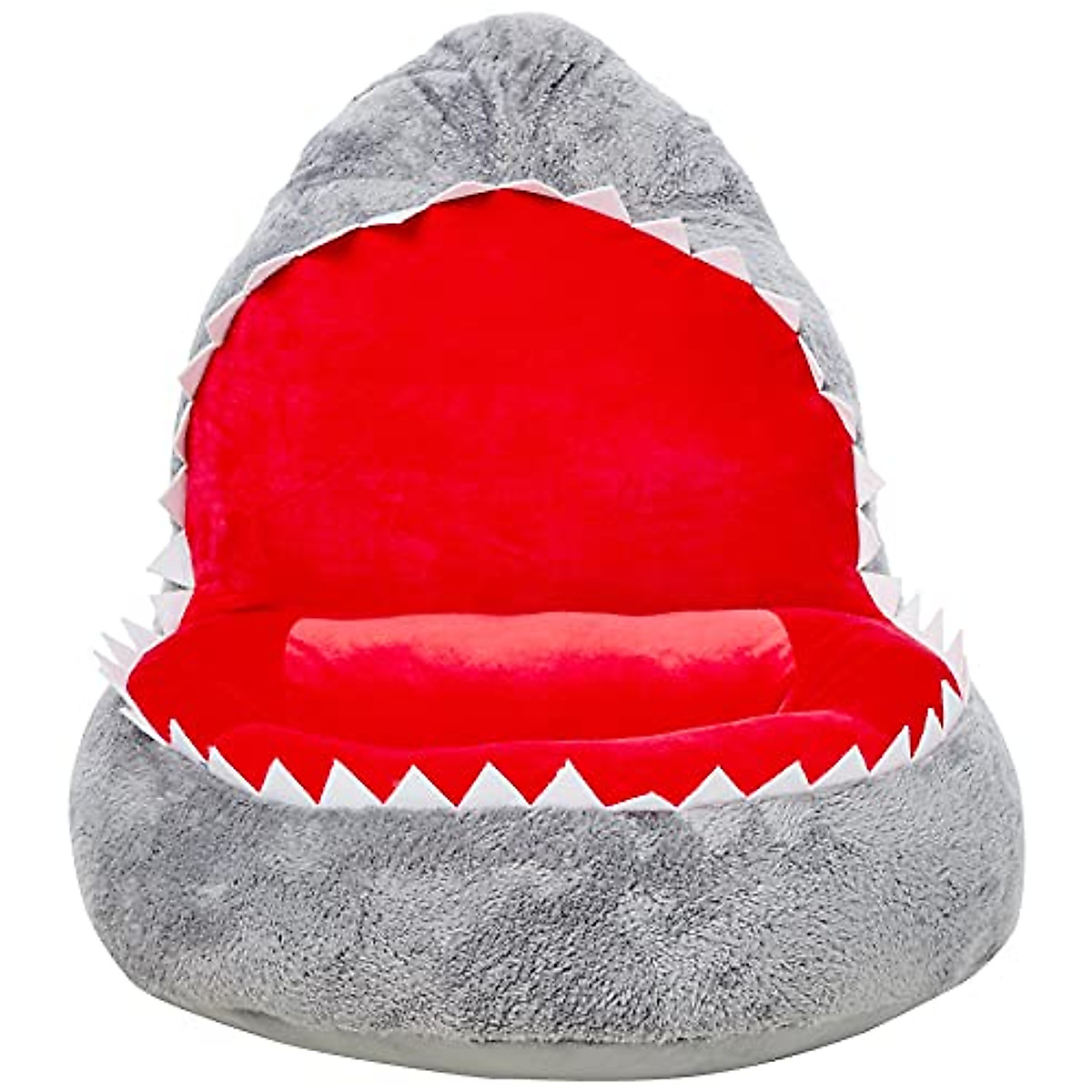 Trend Lab Shark Toddler Chair Plush Character Kids Chair Comfy Furniture Pillow Chair for Boys and Girls, 21 x 19 x 19 inches