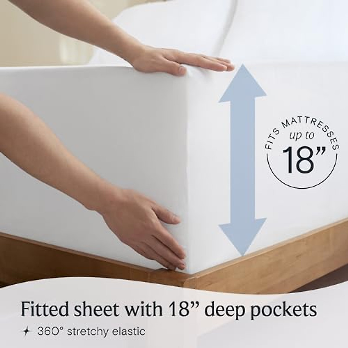 LuxClub 4 PC Sheet Bed Sheets Deep Pockets 18" Eco Friendly Wrinkle Free-Kids-Fitted Sheets Machine Washable Hotel Bedding Silky Soft - White Twin