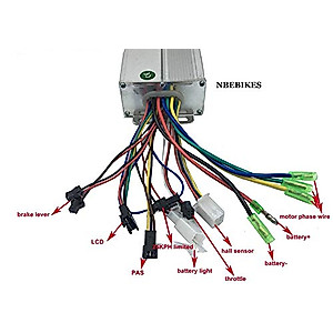 72V 40A Electric Bicycle Controller Brushless DC Controller, Intelligent Dual Mode DC Motor Controller for 2000W E-Bike kit .2000W Motor