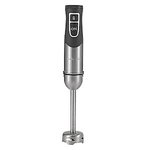 Sur La Table Immersion Blender with Whisk & Storage, Silver