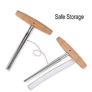 Violin Peg Hole Reamer with Wood Handle for 3/4 4/4 Violin Violin Reamer Violin Peg Reamer