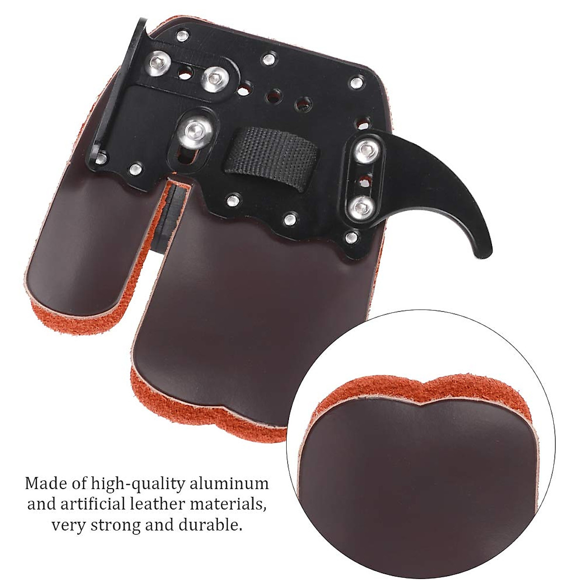 Keenso Recurved Bow Archery Finger Protector Competition Shooting Thumb Guard Tab Professional-Finger Earc