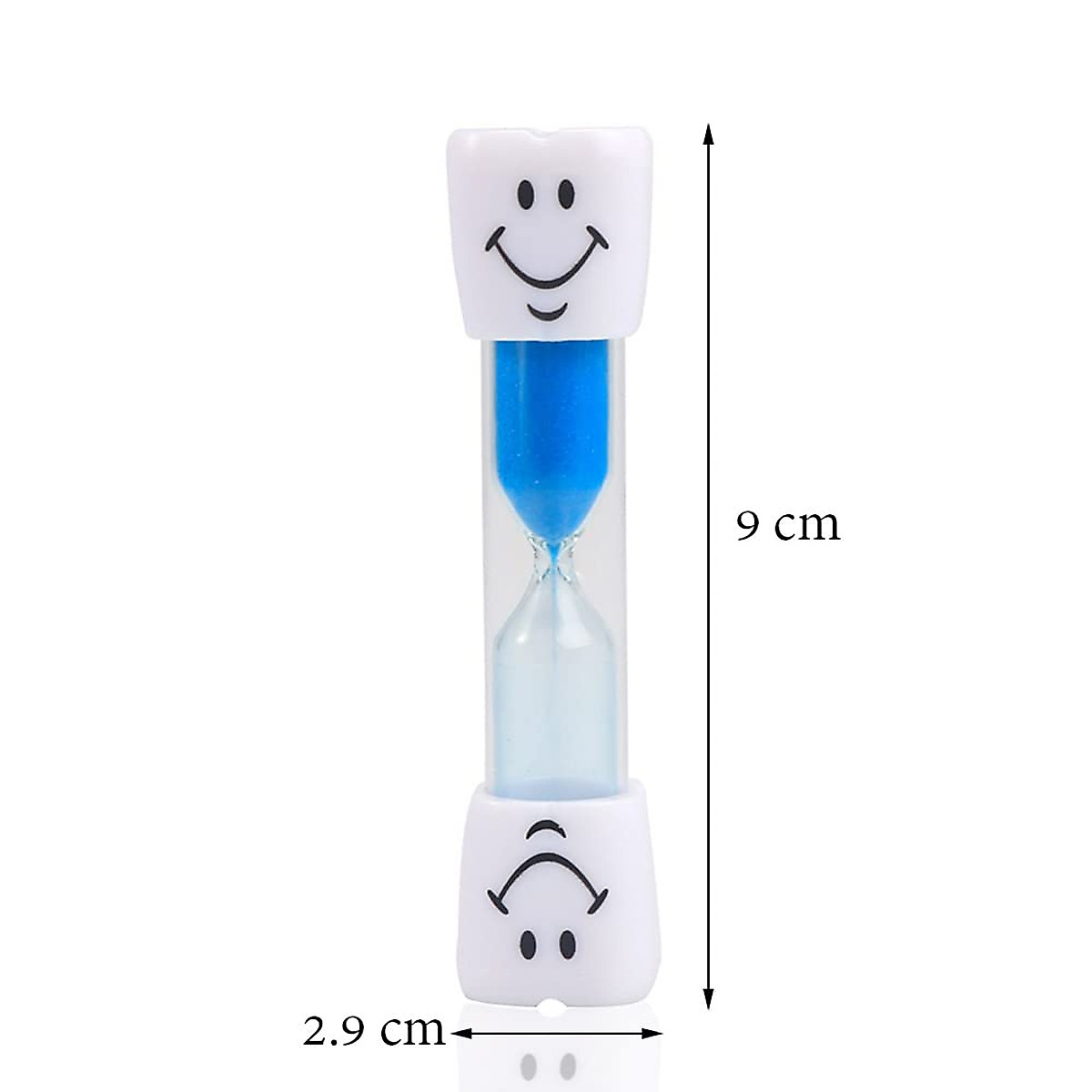 MagiDeal Kids Toothbrush Timer 2 Minute Smile Sand Timer for Brushing Children's Teeth (Blue)