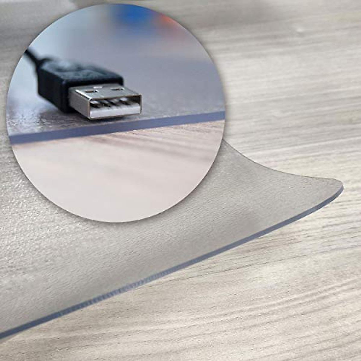 Sillamate Black 36'' x 48'' Office Chair Mat for Hardwood Floor, Heavy Duty Floor Mat, Pack 2, Eco-Friendly Series Desk Chair Mat (2, 36x48 inches(NO Lip))