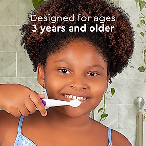 RADIUS Totz Plus Brush Kids Toothbrush Silky Soft BPA Free ADA Accepted Designed for Delicate Teeth & Gums for Children 3 Years & Up - Assorted - Pack of 3