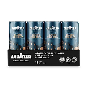 Lavazza medium roast Organic Classic Cold Brew Coffee - (8 Fluid Ounce - Pack of 12)