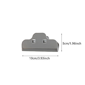 UtySty 8 Pack Chip Clips Chip Bag Clip with Wide 4 inch Seal Grip Food Bag Clamps Food Clips for Snack Bag Bread Bag Coffee Bags Cereal Bags Rice Bag Kitchen Storage Fresh-Keeping Organizer