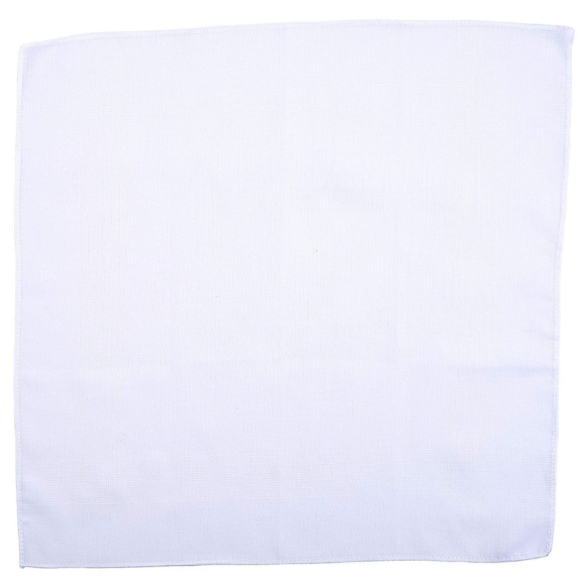 Van Heusen Men's Fine Handkerchiefs,65% Poly 35% Cotton,White Hankie，Pack of 13 Pieces