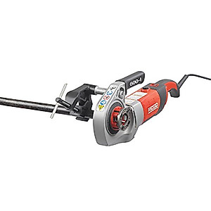 RIDGID 44918 Model 600-I Hand-Held Power Drive Kit, Pipe Threading Machine and 1/2-Inch to 1-1/4-Inch 11-R NPT Pipe Threading Die Heads with Carrying Case for Threading Pipe