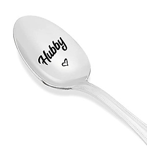 Valentine Gift for Boyfriend - Romantic Husband Gift For Just Married | Newly Wed Couple Gift | Christmas Gift For Husband | Hubby - Engraved Spoon for Men | Birthday Gifts for Hubby