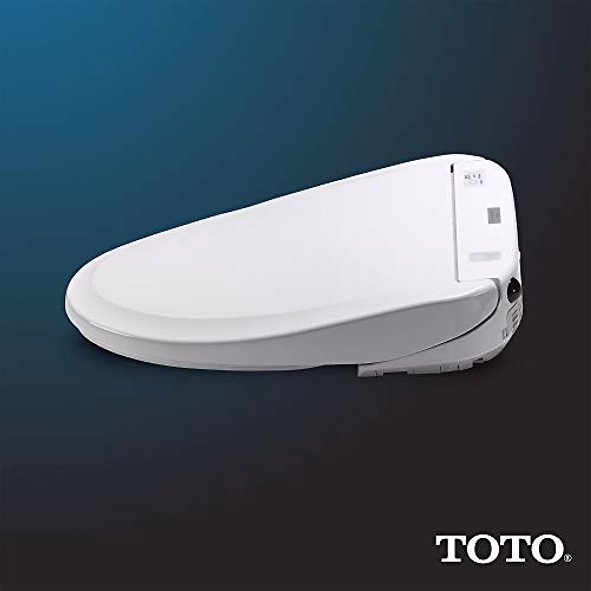 TOTO SW573#01 S300E Electronic Bidet Toilet Cleansing, Instantaneous Water, EWATER Deodorizer, Warm Air Dryer, and Heated Seat, Round, Cotton White