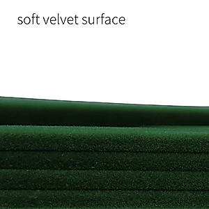 ManGotree Velvet Suit Hangers with 360 Swivel Gold Hook, Non-Slip Coat Hangers, Ultra-Slim Space Saving Hangers, Sturdy & Durable Clothes Hangers, 36 Pack (Green)