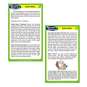 Sensory Diet Behavior and Body Awareness Flash Card Deck - Super Duper Educational Learning Toy for Kids