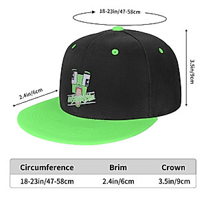 FGN Kids Frog Baseball Caps, Adjustable Hip Hop Trucker Hat for Boys Girls Green5, One Size