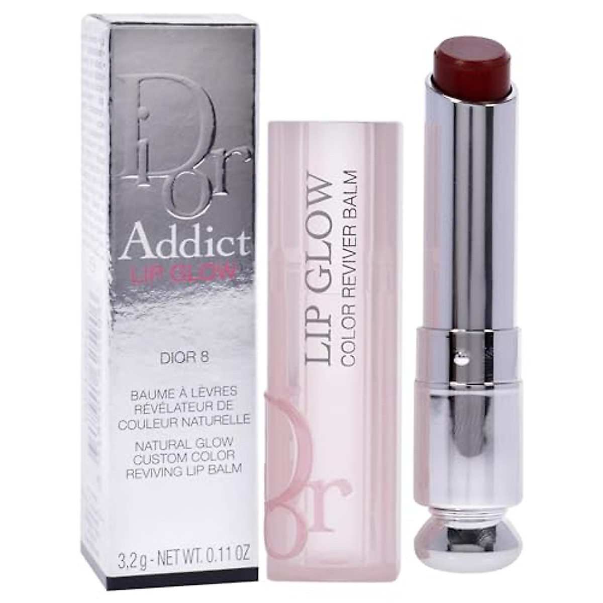 Dior Addict Lip Glow - 8 Dior by Christian Dior for Women - 0.11 oz Lip Balm